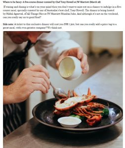 ATN – Chef Tony Howell – Grazia – 28th March 2019 | All Things Nice